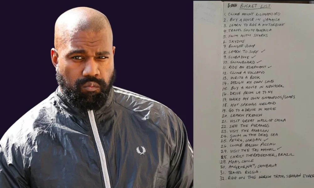 Viral ‘Kanye West Bucket List’ Debunked by Rapper as Fake, Sparks ...
