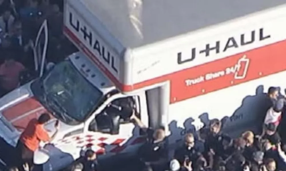 Who is Calor Madanescht? U-Haul Truck Ploughs Into Iranian-American ...
